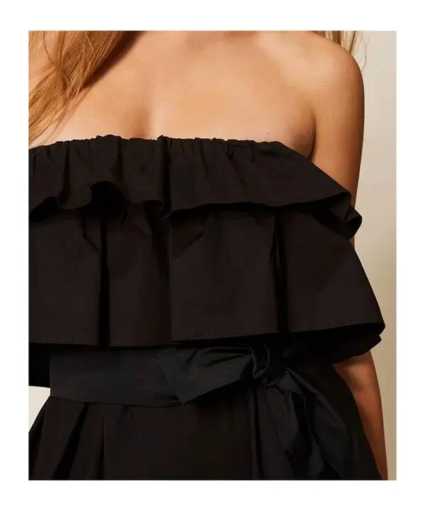 TWINSET Ruffled Off-the-shoulder Maxi Dress With Belt