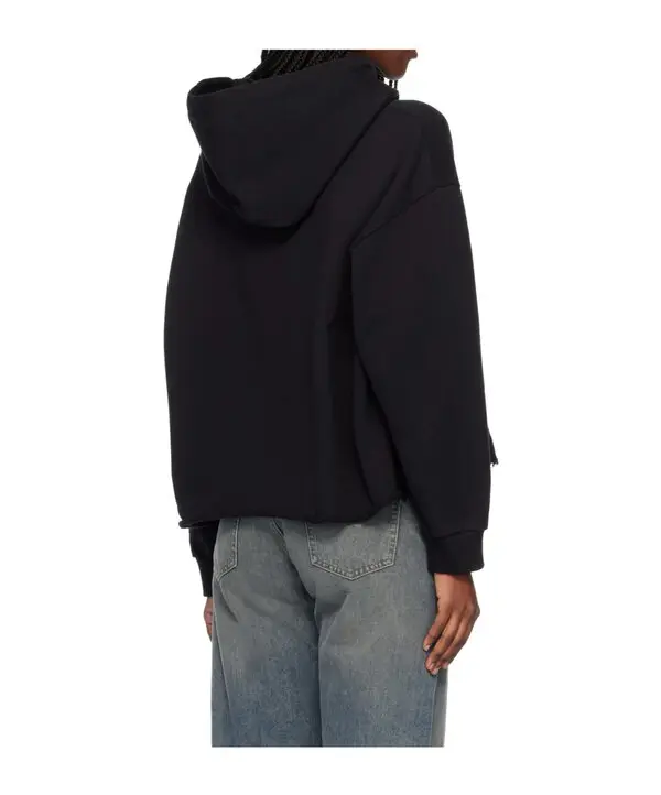 MAISON MARGIELA Logo Detail Hoodie - Black