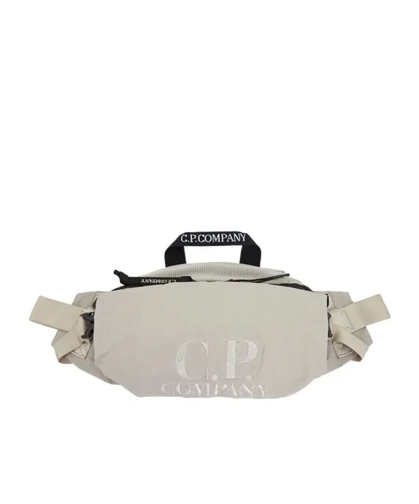 C.P. COMPANY Logo-embroidered Belt Bag - White
