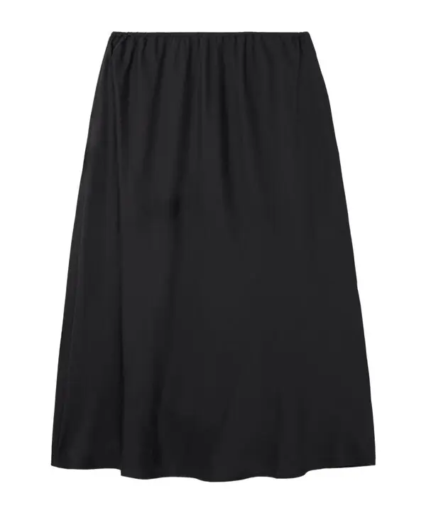 LISA YANG Blended Midi Skirt - Black