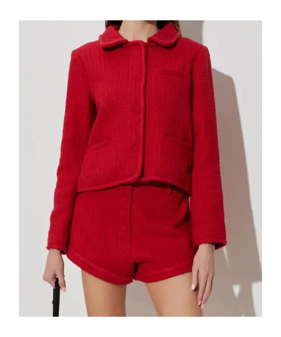 Posse Collared Button-front Long-sleeve Jacket