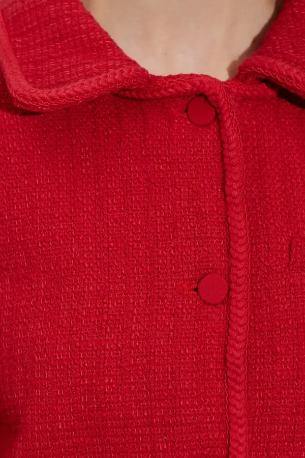Posse Collared Button-front Long-sleeve Jacket