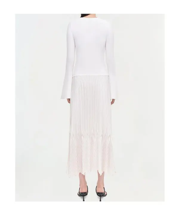 Simkhai Damoni Pleated Midi Dress