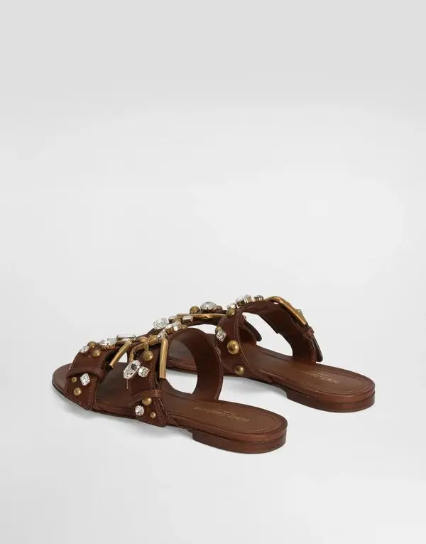 Dolce & Gabbana Embellished Flat Slippers