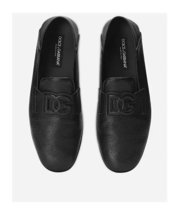 Dolce & Gabbana Embossed Logo Loafers