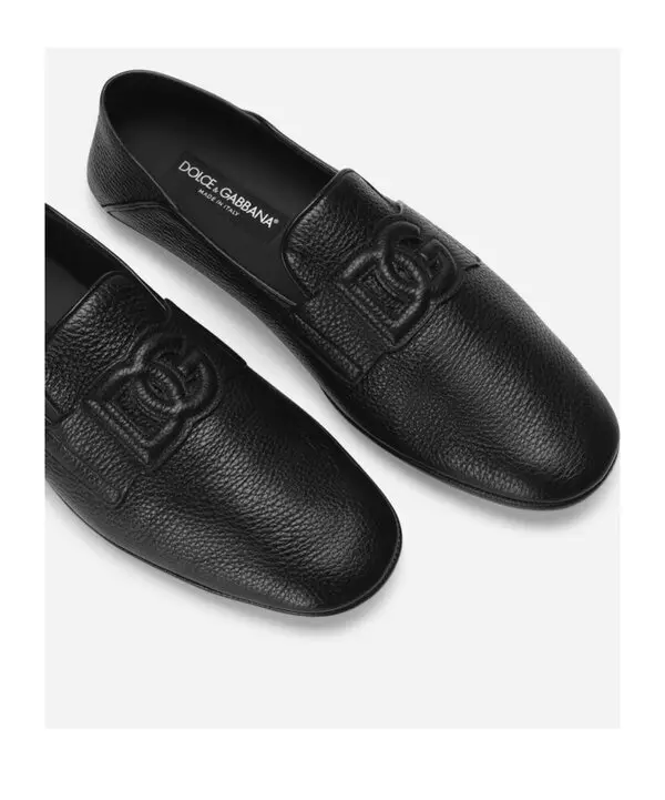 Dolce & Gabbana Embossed Logo Loafers