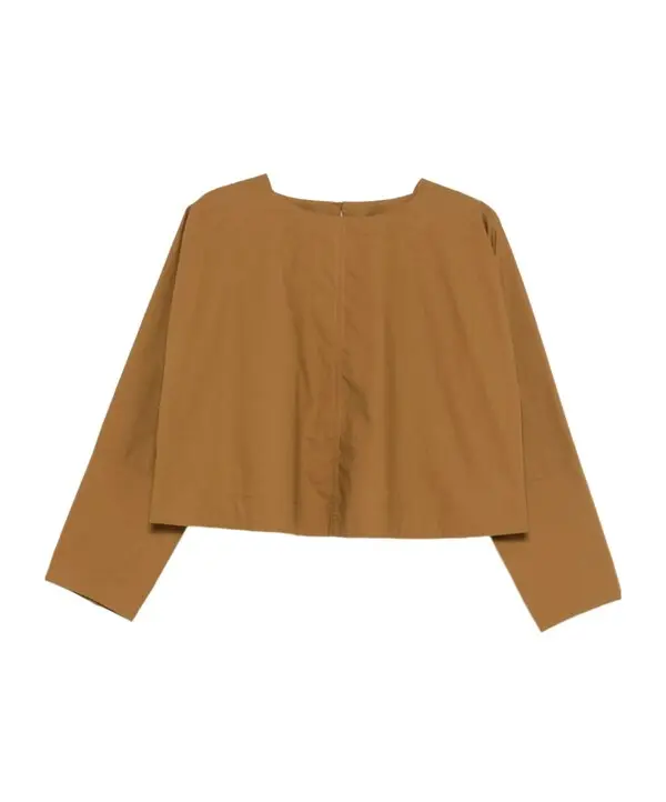 Soeur Long Sleeve Boat Neck Blouse