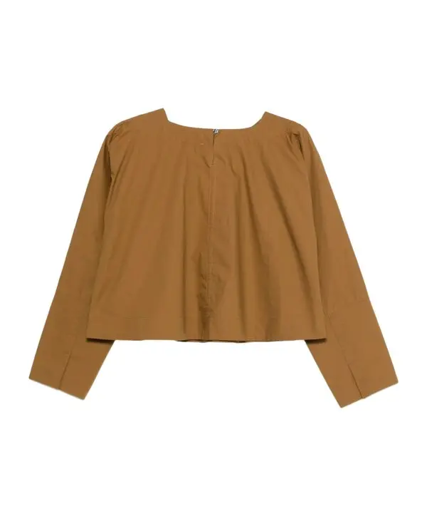 Soeur Long Sleeve Boat Neck Blouse