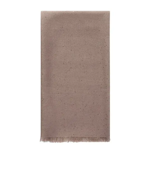 Brunello Cucinelli Sequined Scarf - Gray