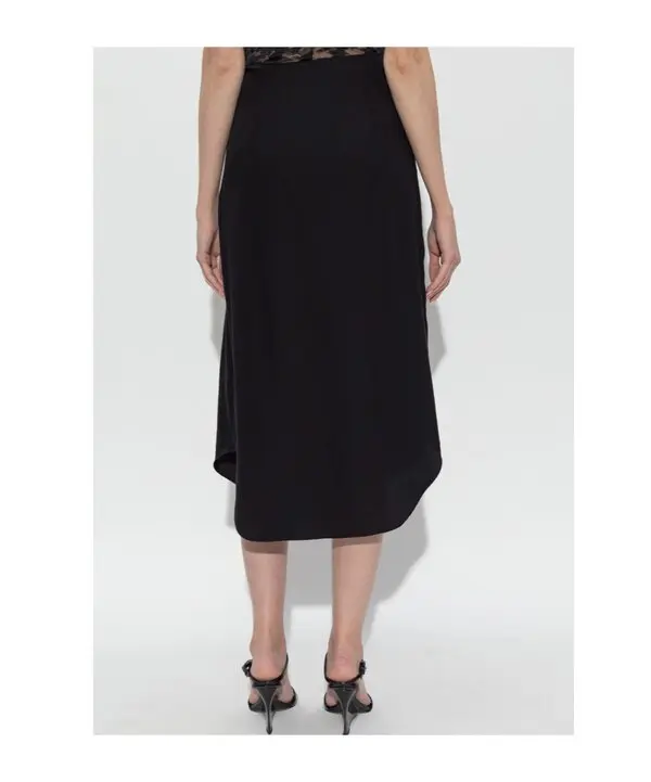 DIESEL® Tie-detailed Asymmetrical Mini Skirt