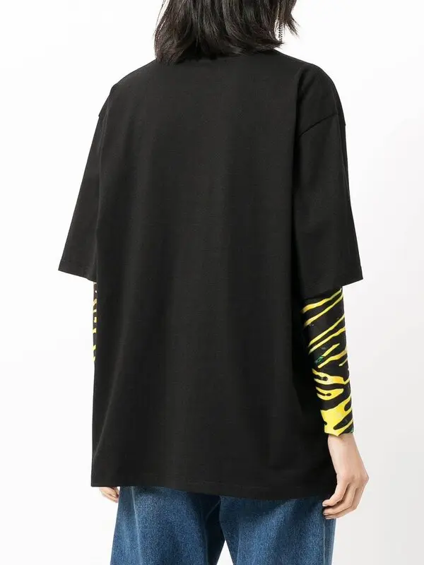 MSGM Collage Print Oversized T-shirt