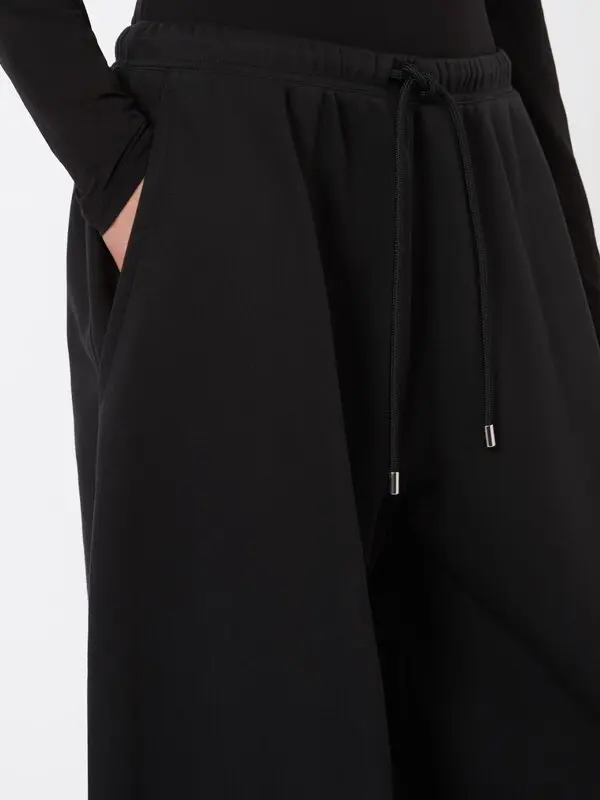 Sportmax Elasticated-waistband Track Pants With Drawstring - Black