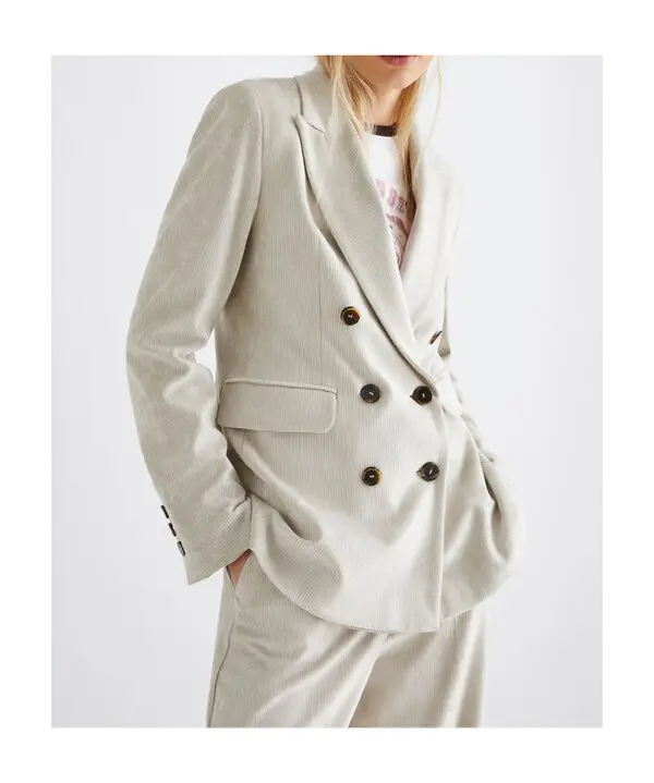 Marella Corduroy Double-breasted Blazer