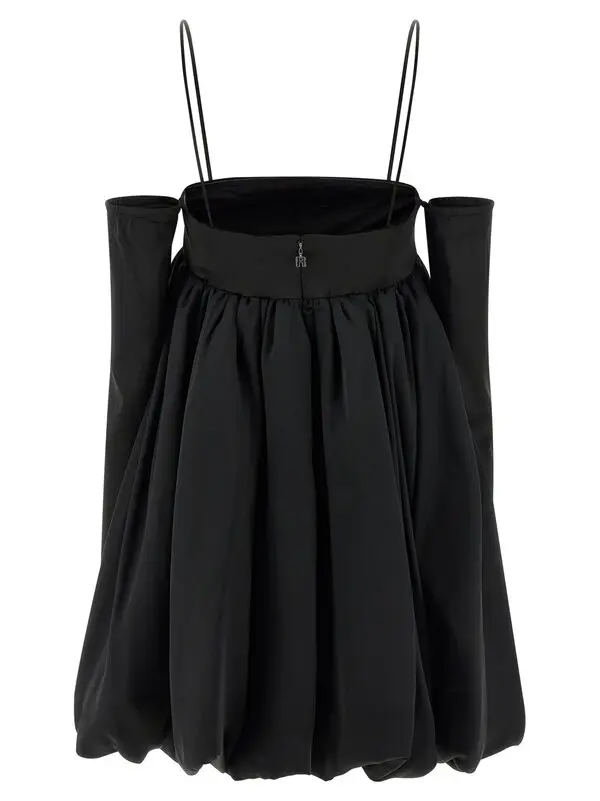 ROTATE BY BIRGER CHRISTENSEN Bubble Midi Dress With Detachable Sleeves