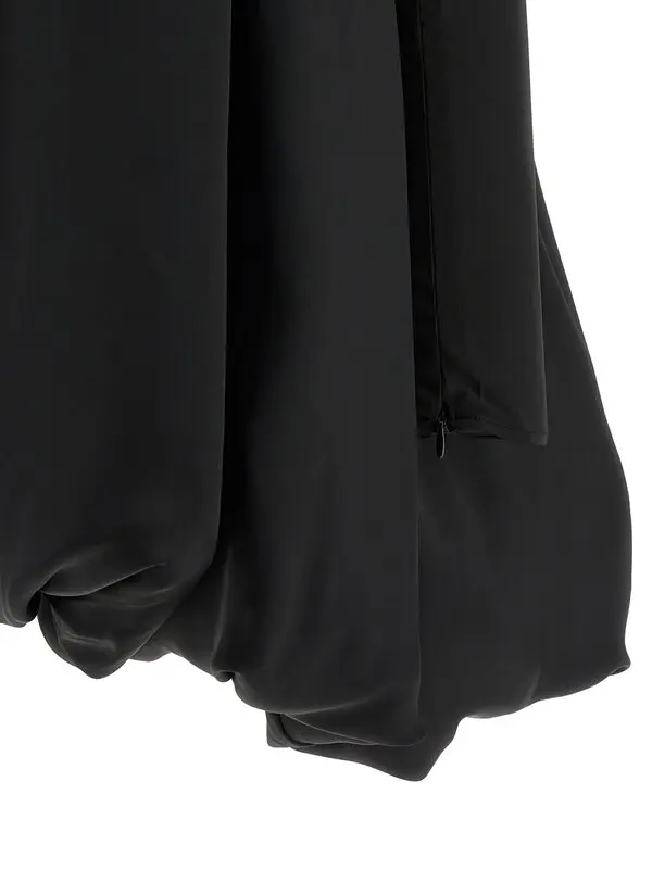 ROTATE BY BIRGER CHRISTENSEN Bubble Midi Dress With Detachable Sleeves