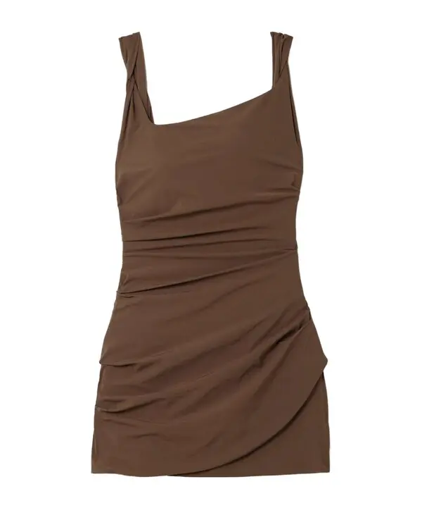 SIR. Draped Twisted Stretch-crepe Mini Dress