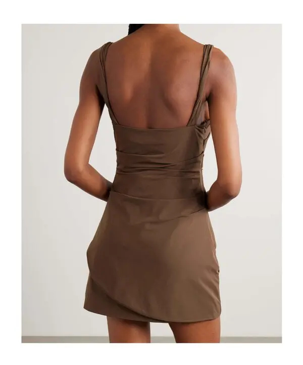 SIR. Draped Twisted Stretch-crepe Mini Dress