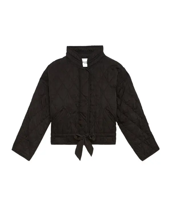 Isabel Marant Étoile Zakiane" Quilted Stand Collar Jacket - Black
