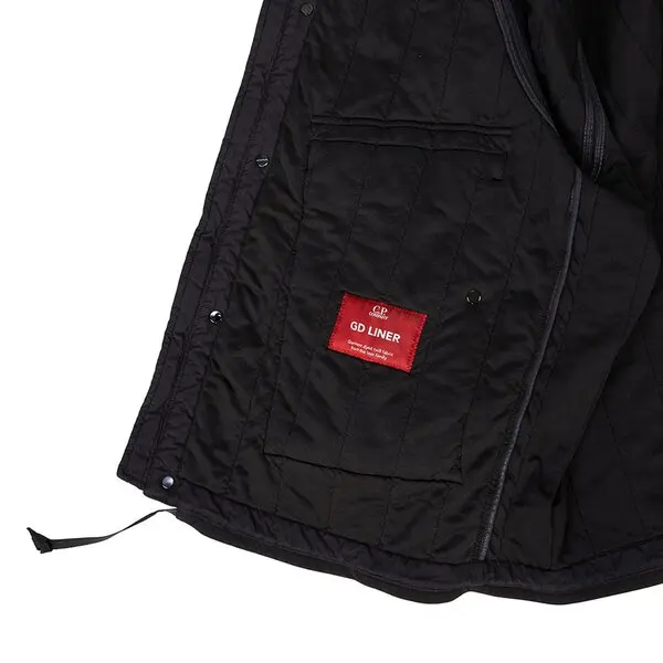 C.P. COMPANY Gd Liner Padded Goggle Jacket - Black