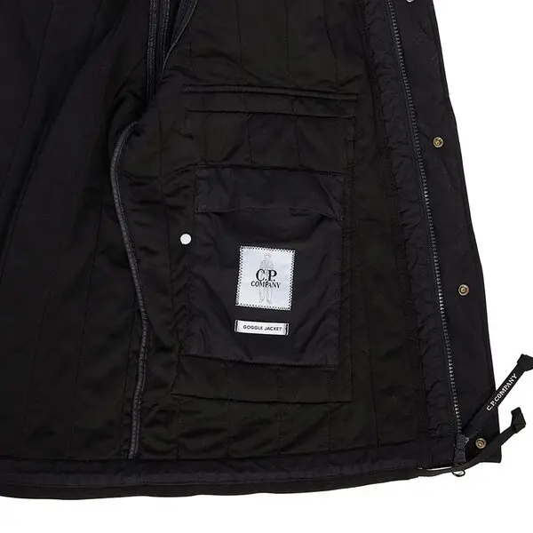 C.P. COMPANY Gd Liner Padded Goggle Jacket - Black