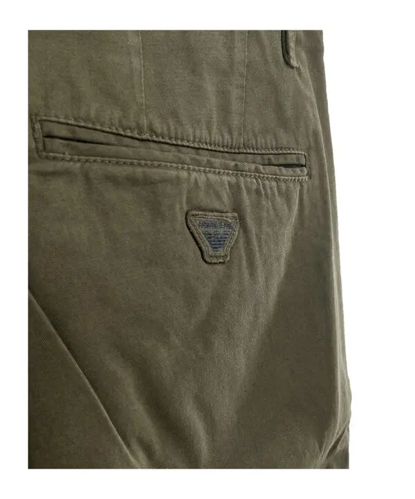 Emporio Armani Logo Decal Casual Pants - Black