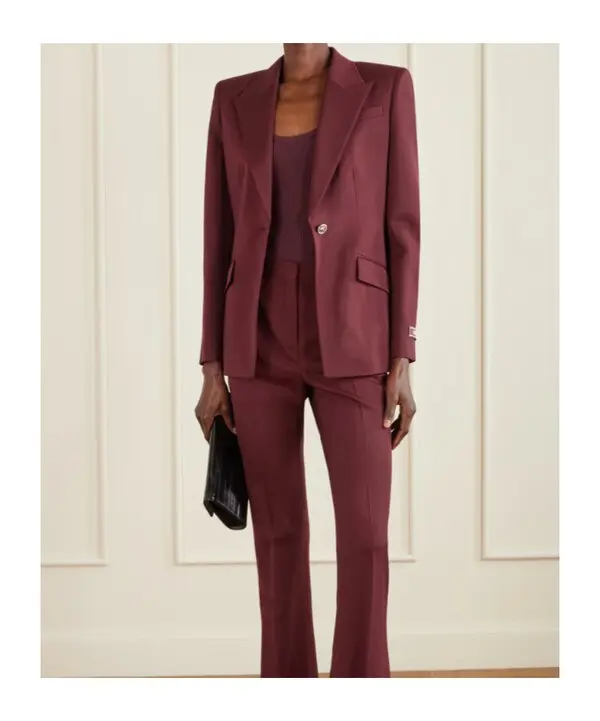 Versace Single-breasted Blazer With Peak Lapel - Brown