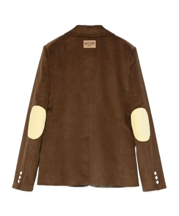 Moschino Corduroy Lapel Jacket With Pockets