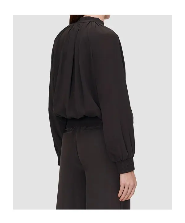 JOSEPH Zip Bomber Jacket - Cocoa