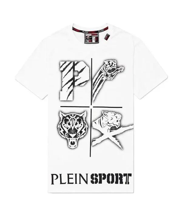 Philipp Plein T-shirt With Round Neck And Short Sleeves - White