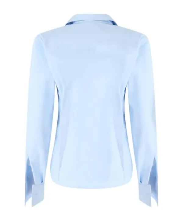 Attico Long Sleeve Fitted Button-up Shirt - Blue