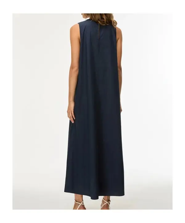 IBLUES Sleeveless Maxi Dress With Floral Applique
