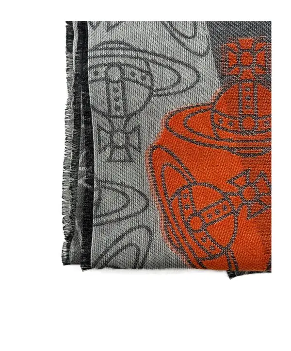 VIVIENNE WESTWOOD Print Fringed Scarf