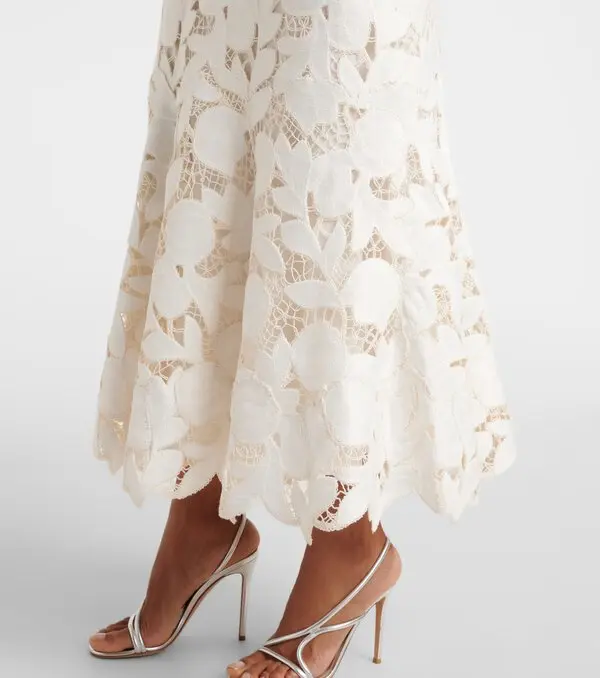 Simkhai Valetta Embroidered Midi Dress