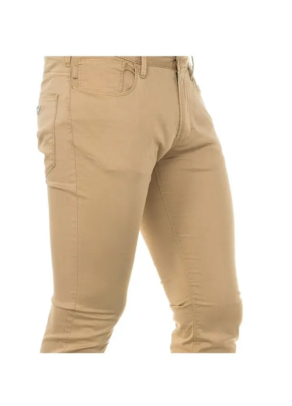 Emporio Armani Khaki Logo Detail Pants