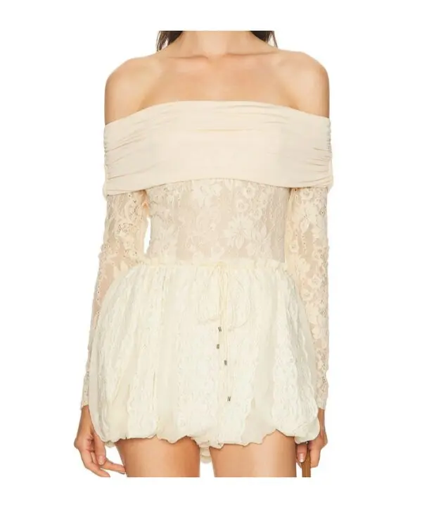 Zimmermann Rebellion Draped Bodysuit - Cream