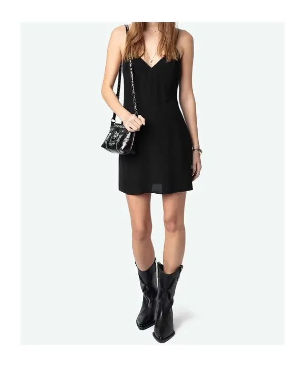 Zadig&Voltaire V-neck Slip Dress With Embroidered Detail