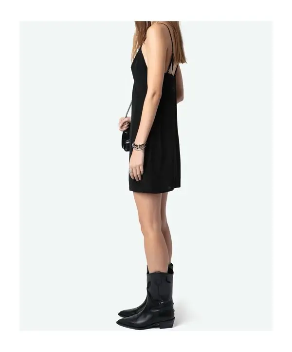 Zadig&Voltaire V-neck Slip Dress With Embroidered Detail