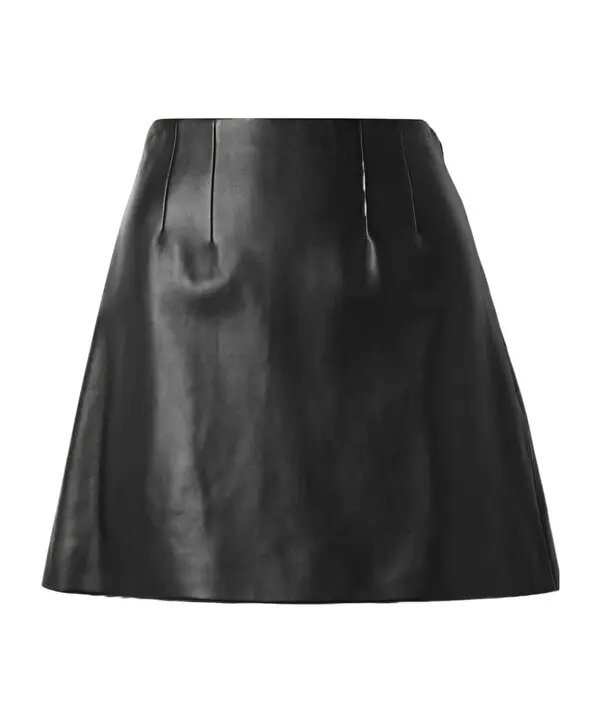 Theory Leather Mini Skirt