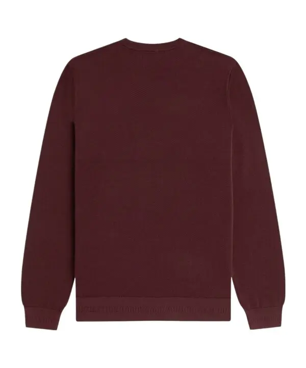 Fred Perry Logo Piqué Knitwear - Red