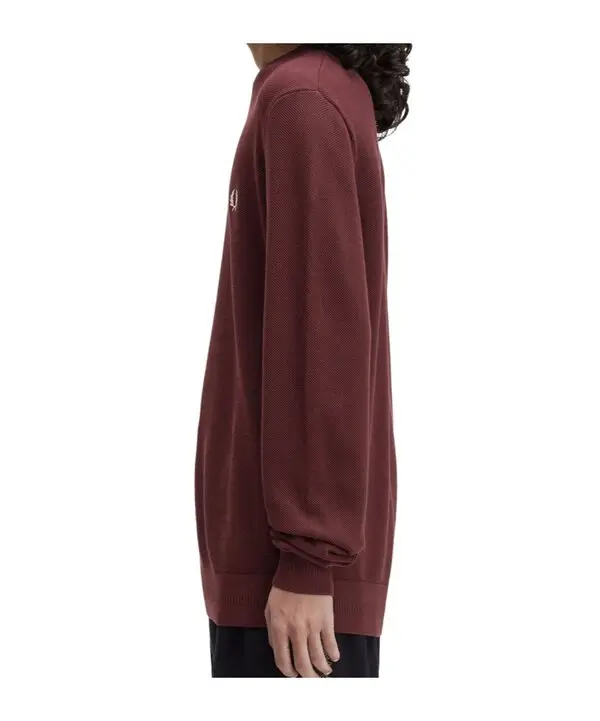 Fred Perry Logo Piqué Knitwear - Red