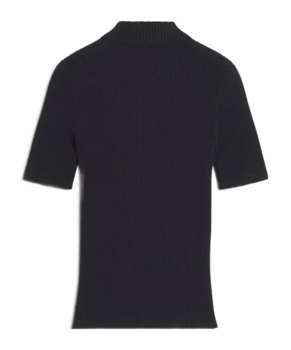 Maison Kitsuné Baby Fox Ribbed Polo Shirt