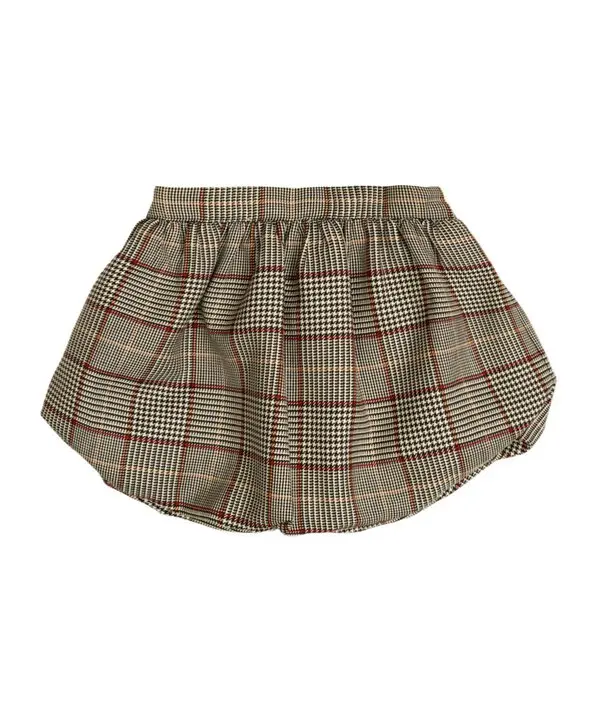 SELF-PORTRAIT Houndstooth Elasticated Skirt