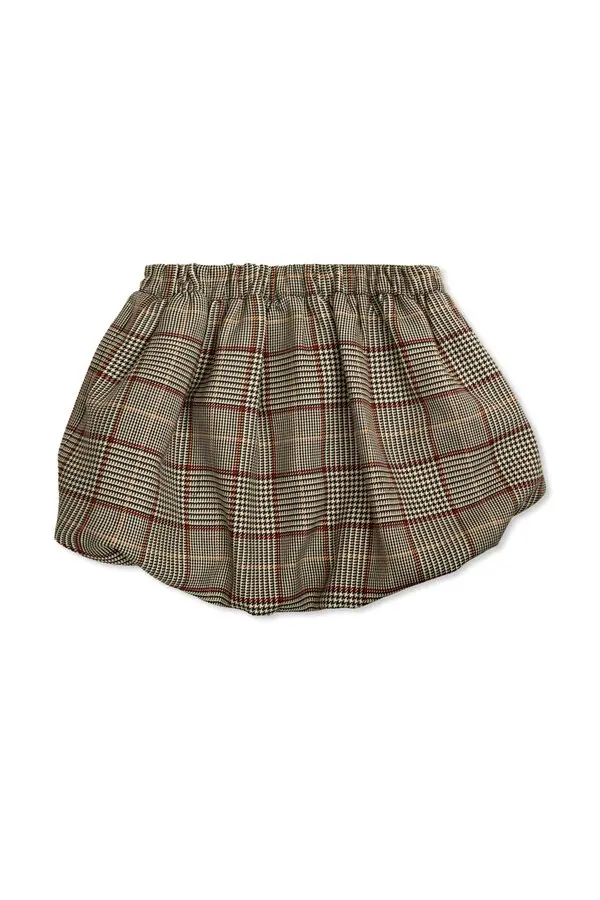SELF-PORTRAIT Houndstooth Elasticated Skirt