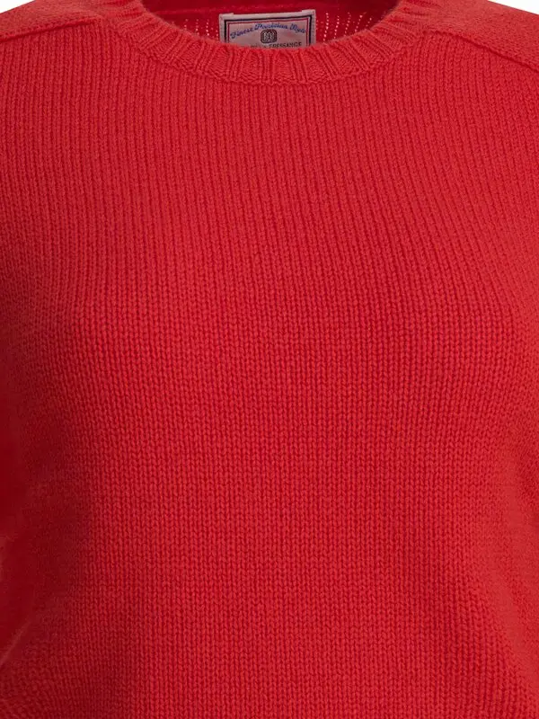 INES DE LA FRESSANGE PARIS Ribbed Knit Crew Neck Sweater