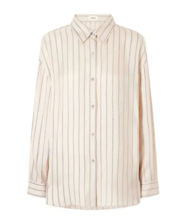 Versace Striped Long Sleeve Shirt - White