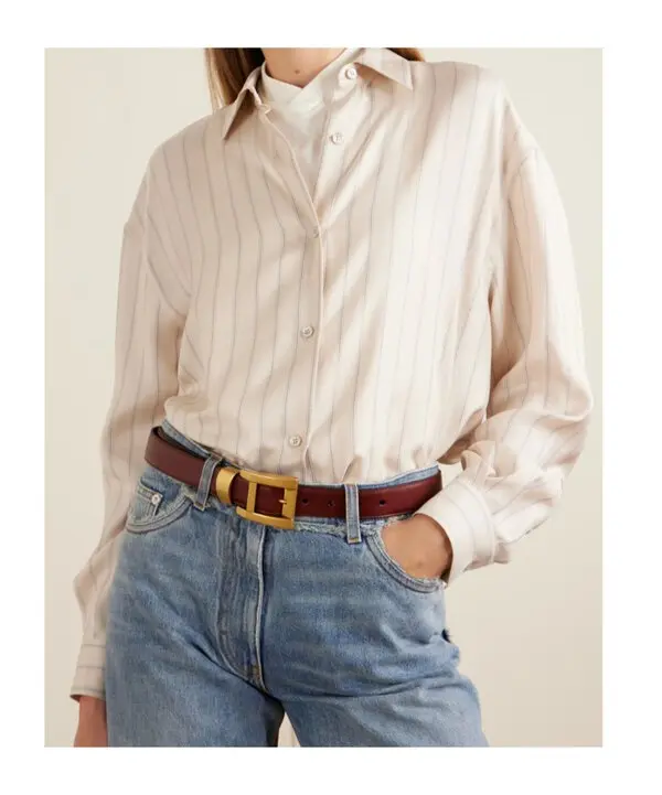 Versace Striped Long Sleeve Shirt
