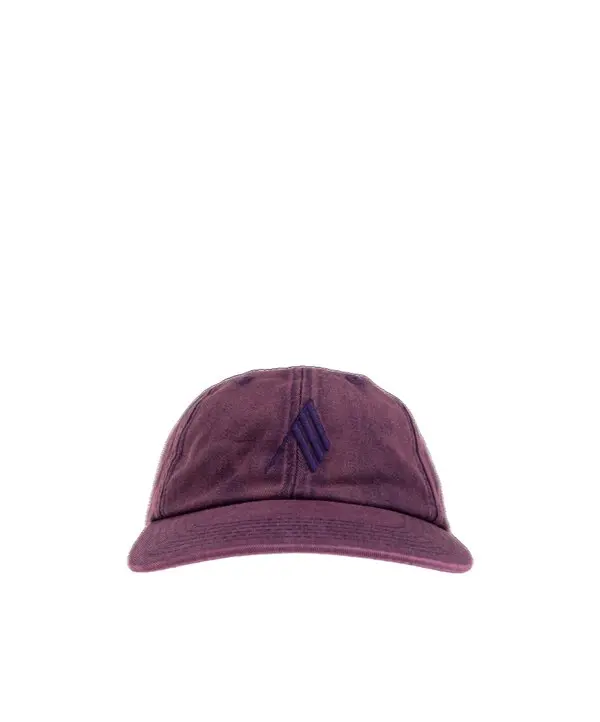Attico The Logo Denim Baseball Cap - Purple