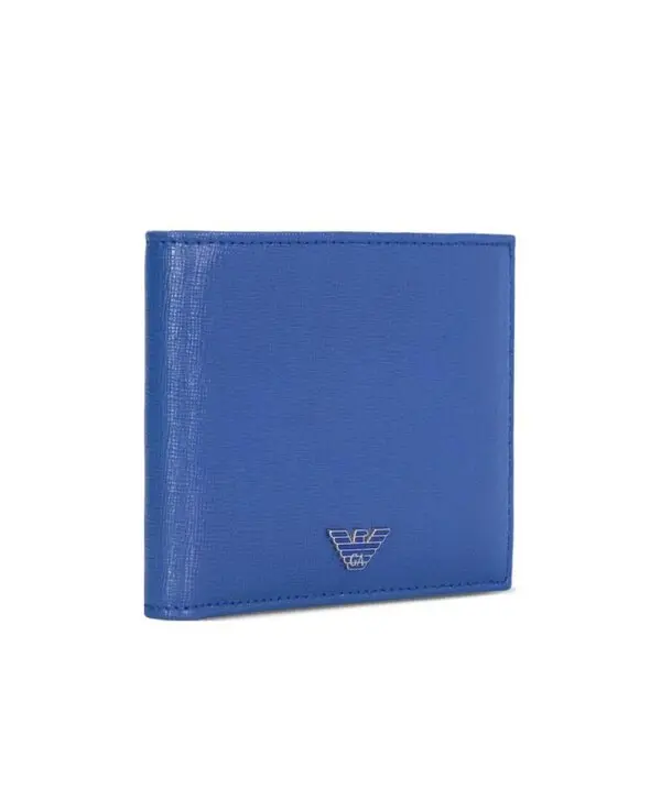 Emporio Armani Logo Details Wallet - Blue