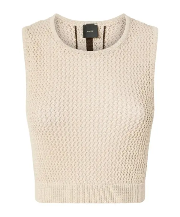 Pinko Morus Crochet Sleeveless Top
