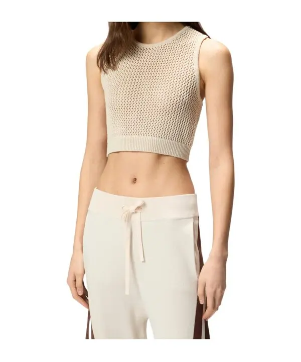 Pinko Morus Crochet Sleeveless Top